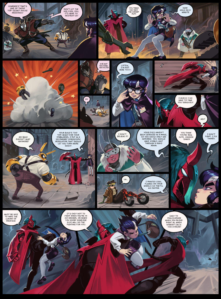 Dark Science #93 - Cyborg Violence - Dresden Codak